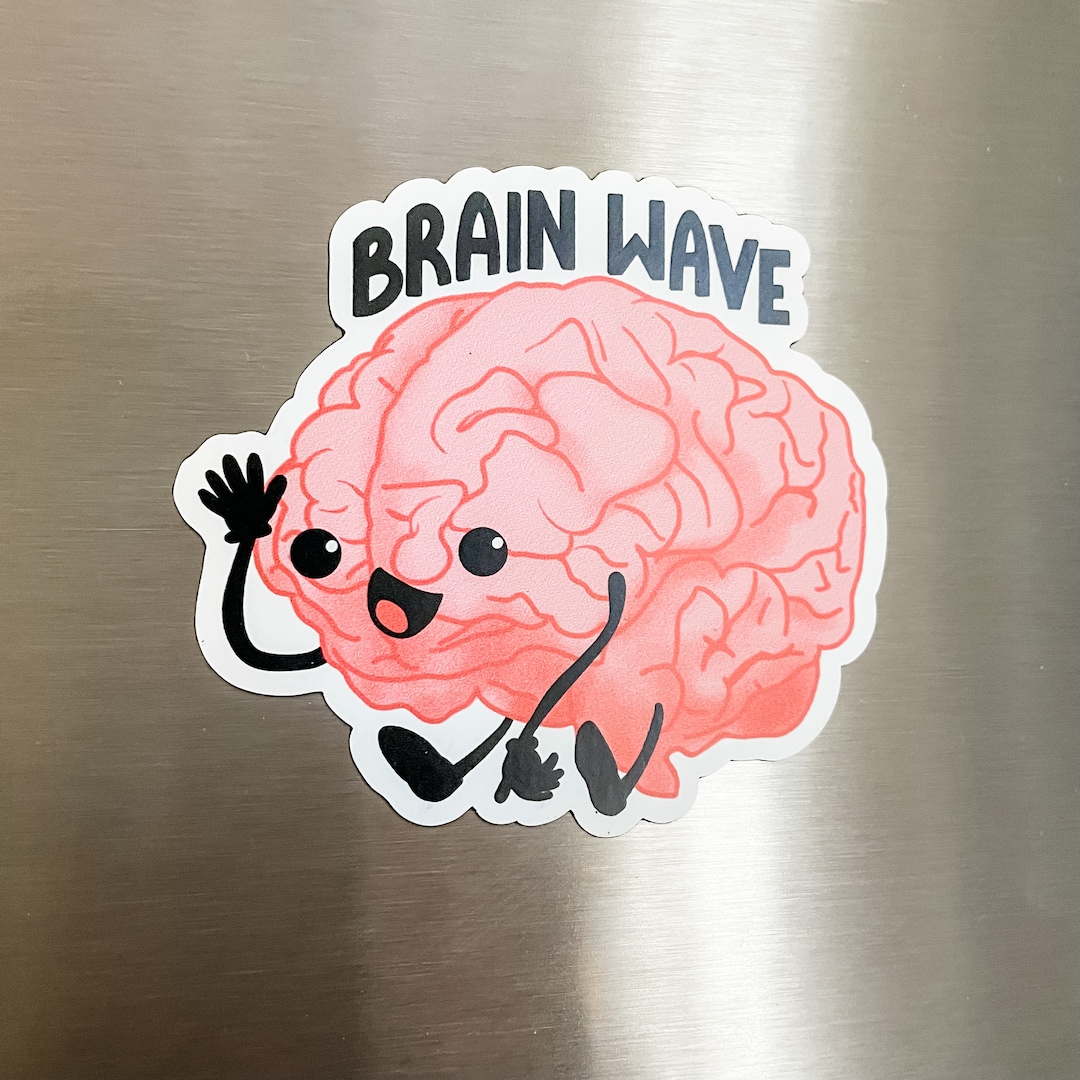 Brain Wave Magnet - Nuerology Gifts - Biology Pun - Etsy