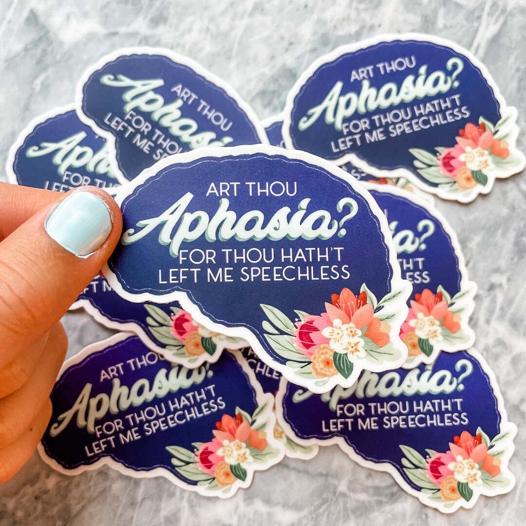 Are You Aphasia? Brain Sticker, Neuroscience Gift, Individual Vinyl ...