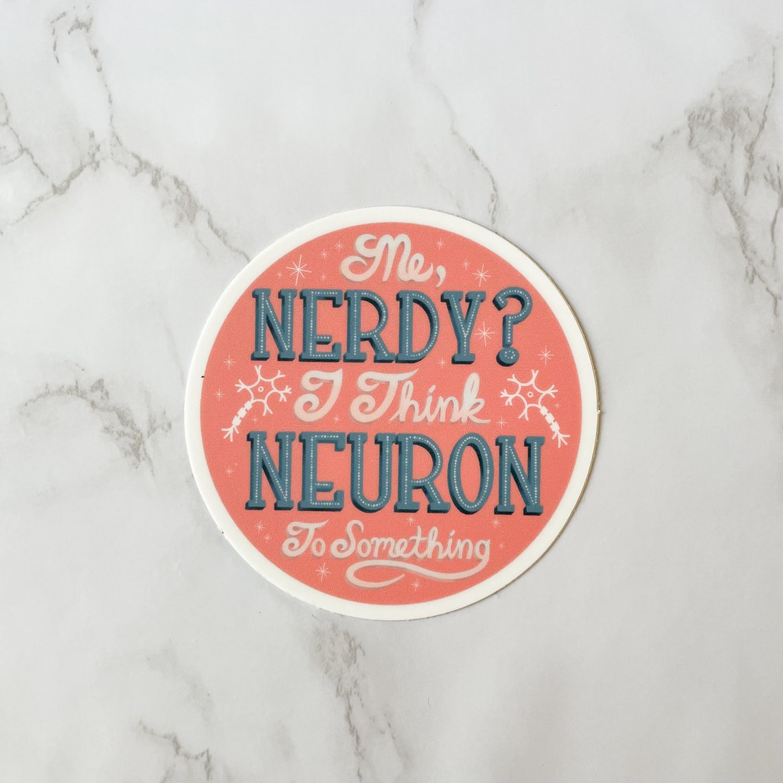 Nerdy Neuron - Vinyl Neuro Sticker - Vinyl, Waterproof - Etsy