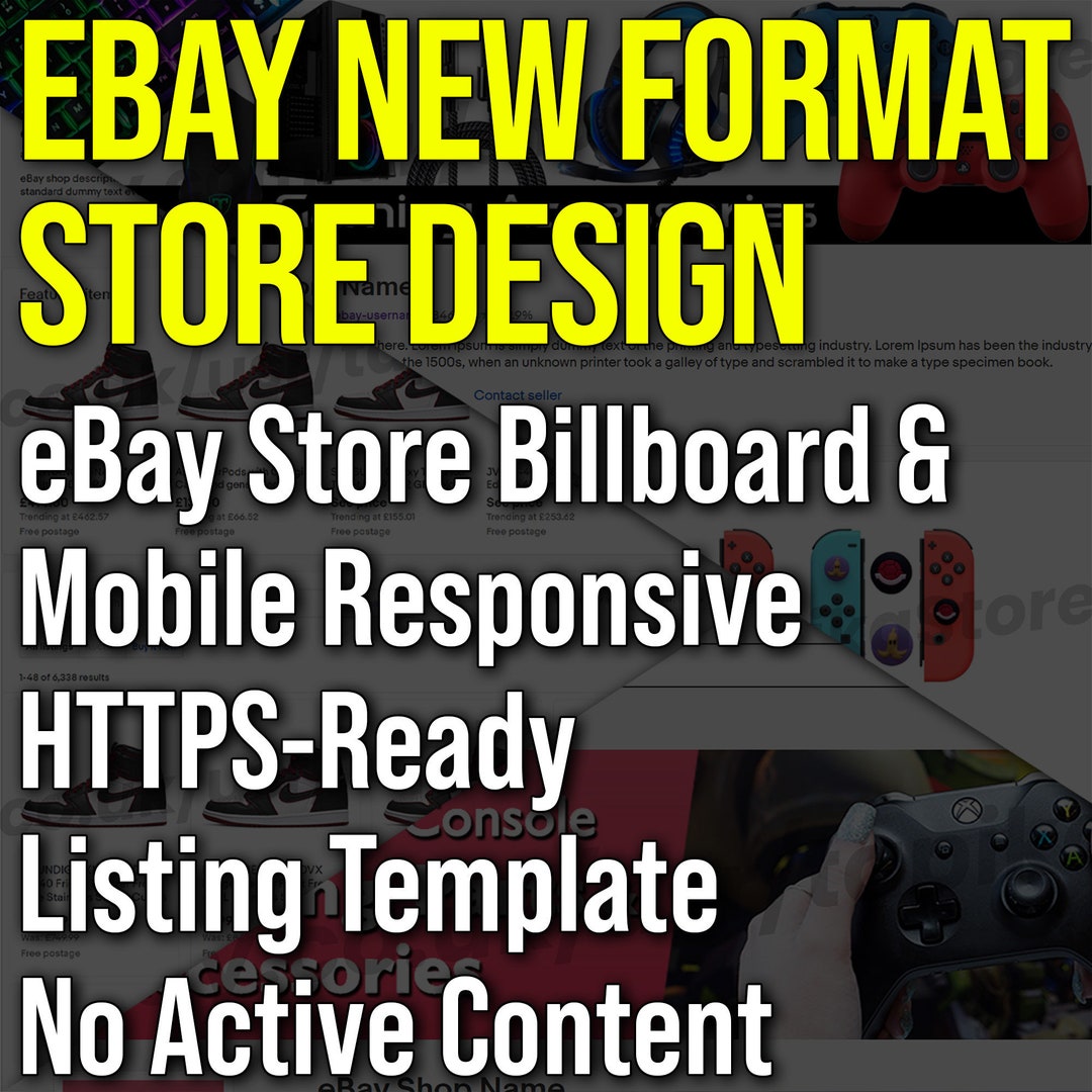 Ebay Store Design Shop Listing Auction Template 2021 Billboard Banner ...