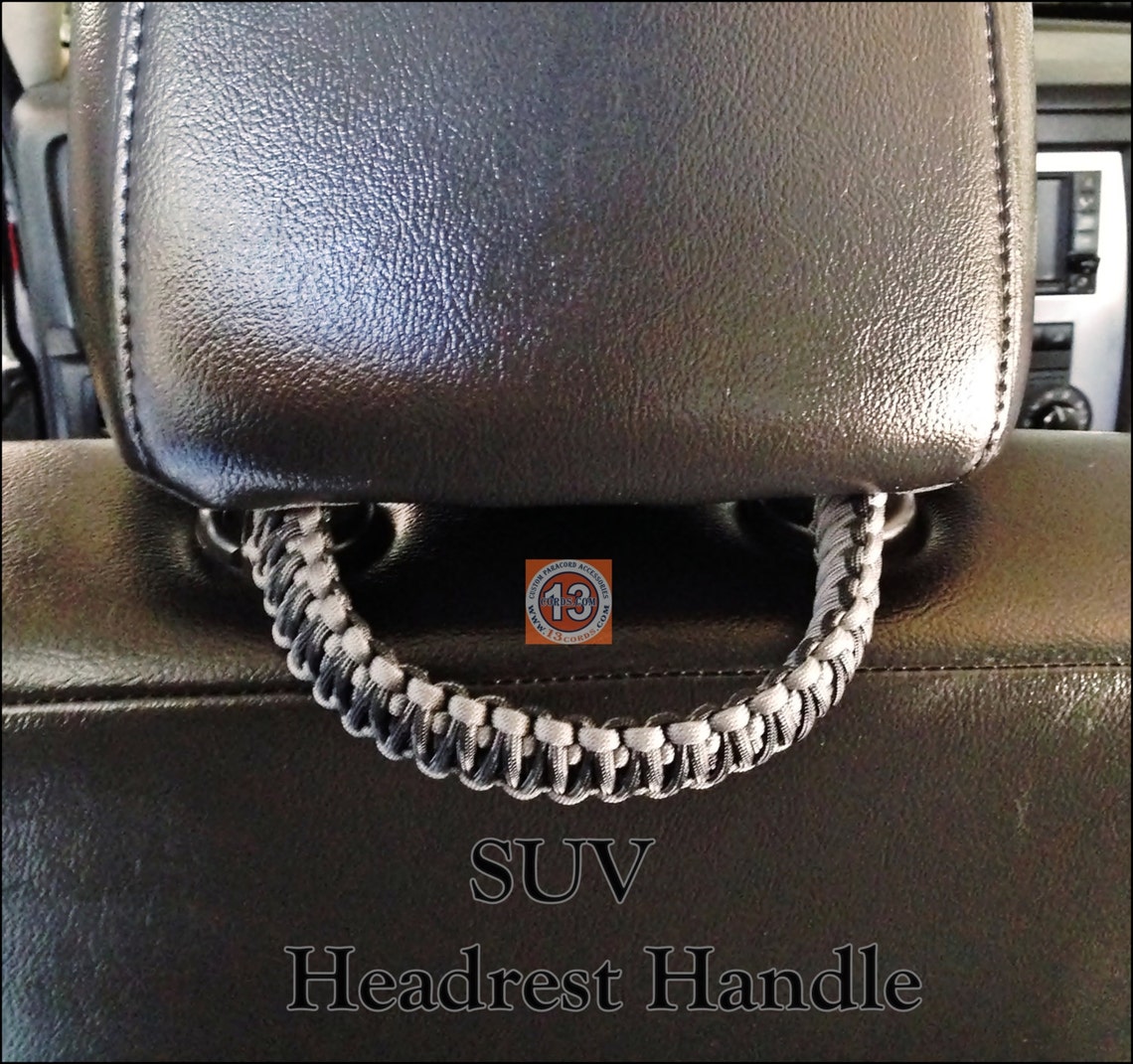 Universal SUV Paracord Headrest Grab Handle Set Made to Order - Etsy