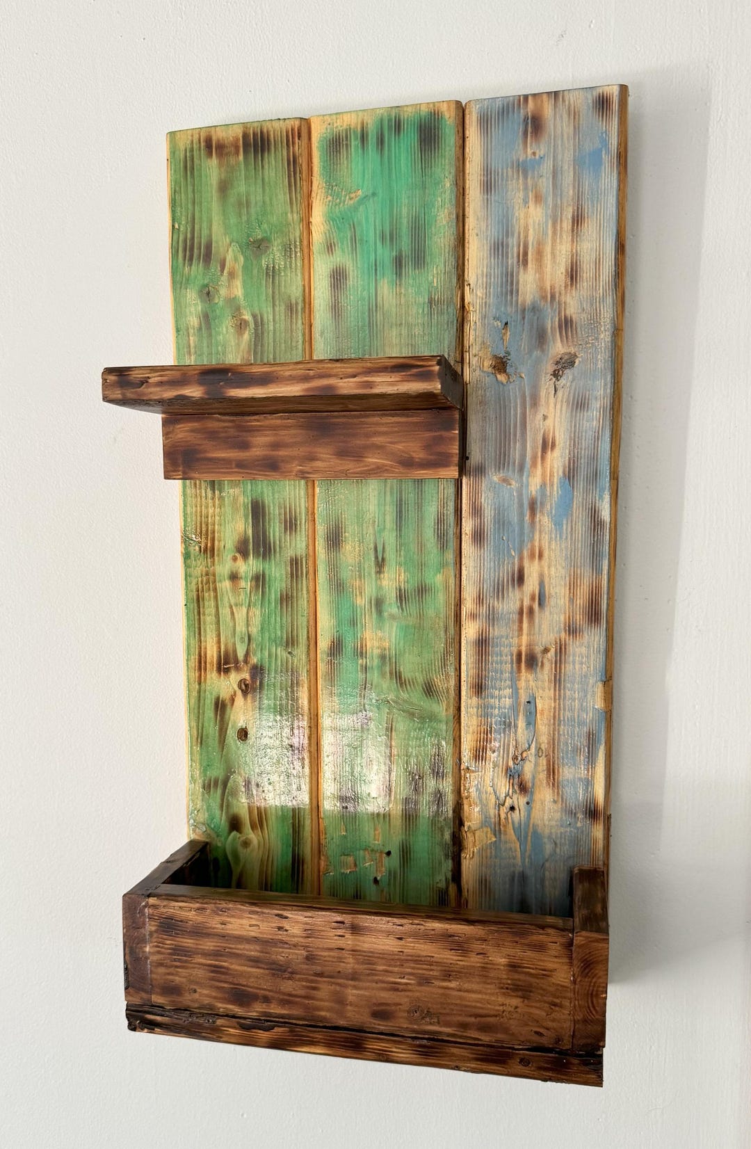 Rustic Wooden Shelf, Natural Reclaimed Wood - Etsy