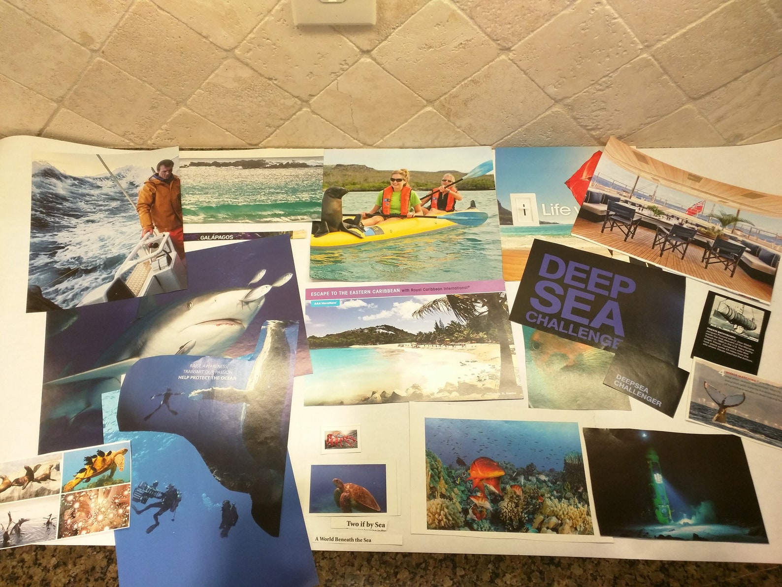 Collage Cuttings OCEAN and Beach Related Magazine Pictures. - Etsy