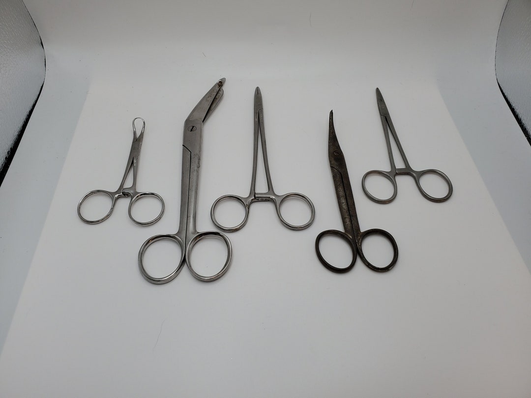 Vintage Medical Scissors, Suture Scissors, Bandage Scissors, Schneider ...