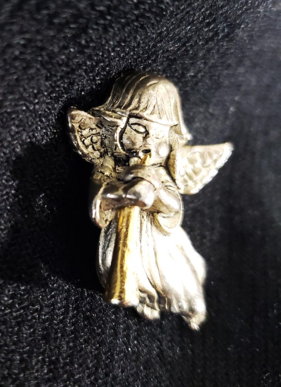 Pewter Angel Pin Angel Pin Angel Brooch Angel Vin… Gem