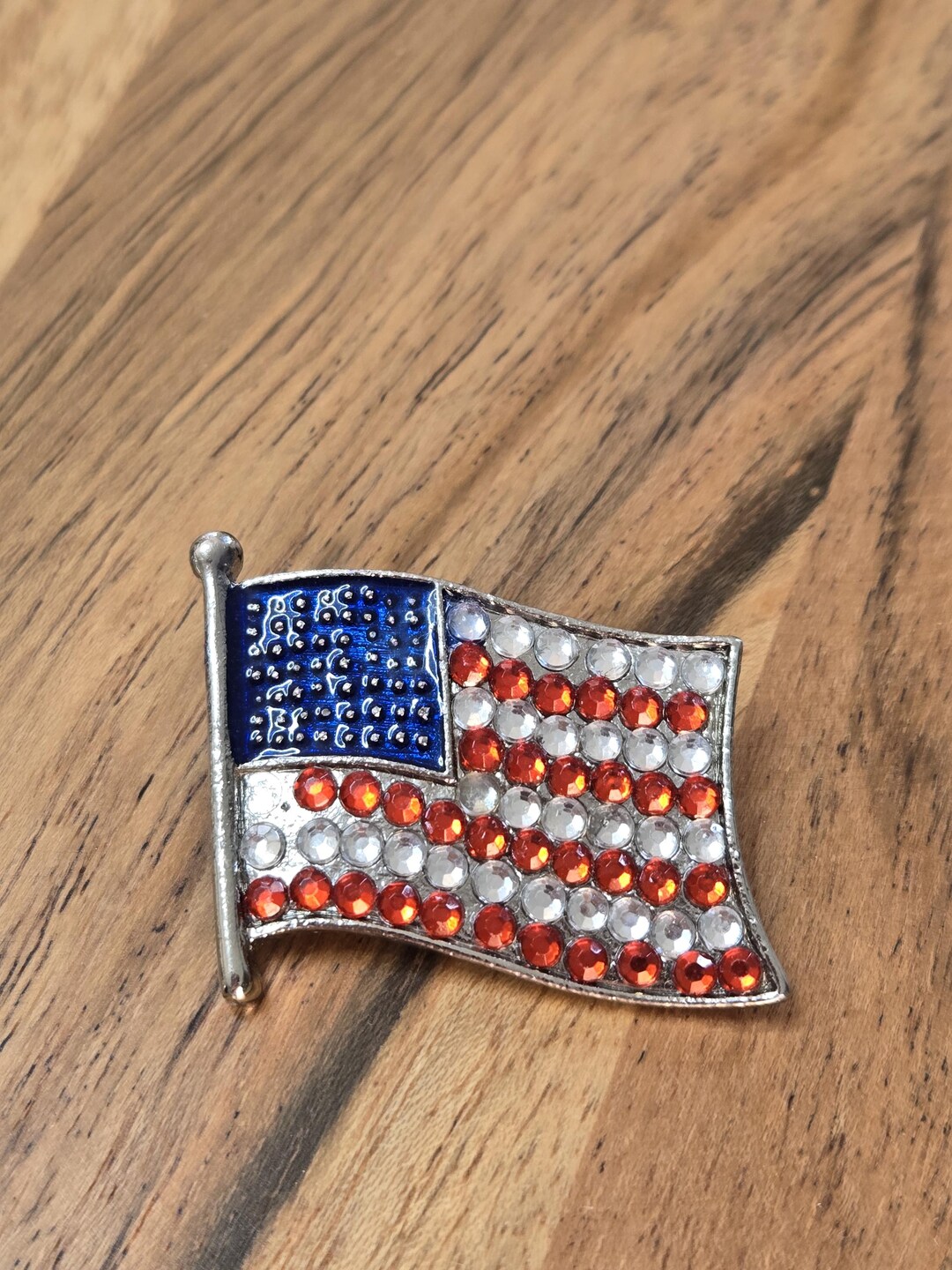 American Flag Pin, Patriotic Pin, Memorial Day Pin, Fourth of July Pin ...