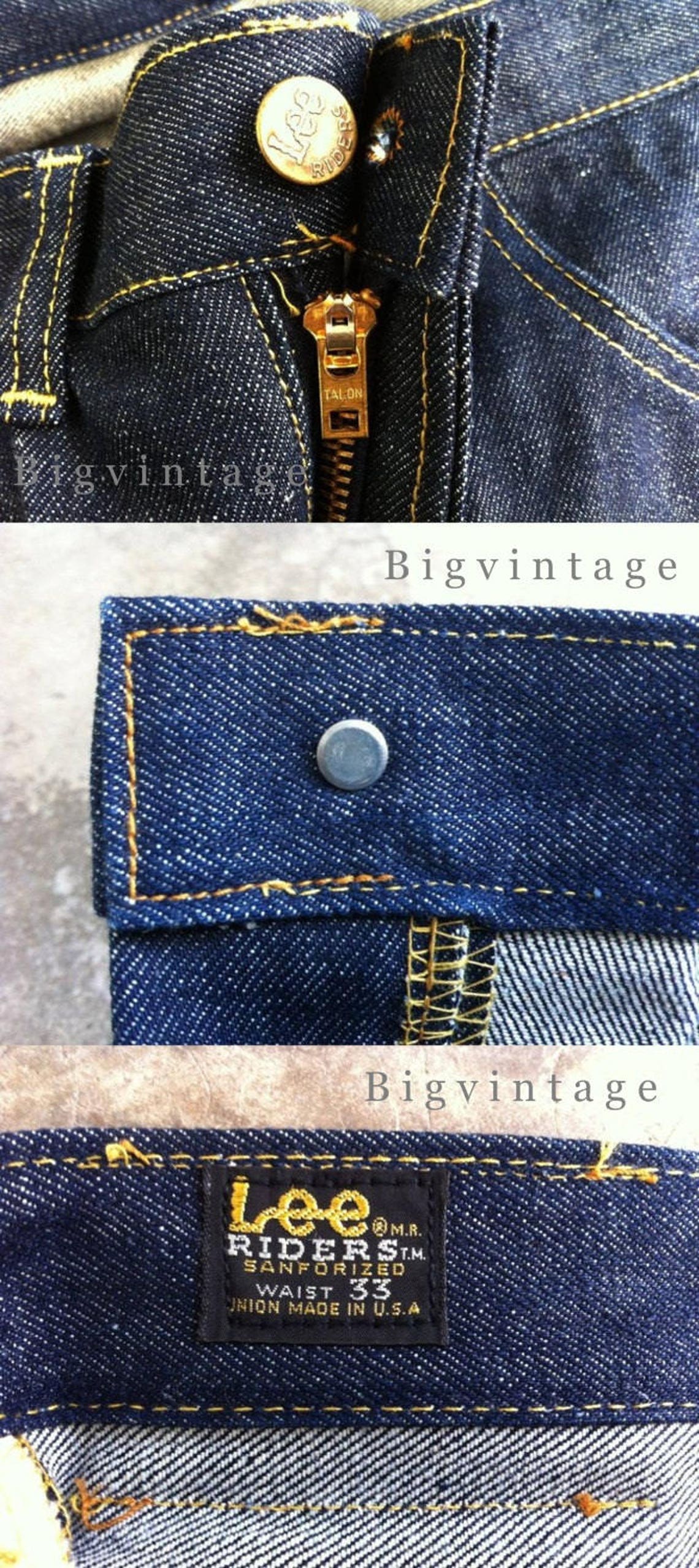 Vintage Lee Riders W33 L29 Deadstock - Etsy