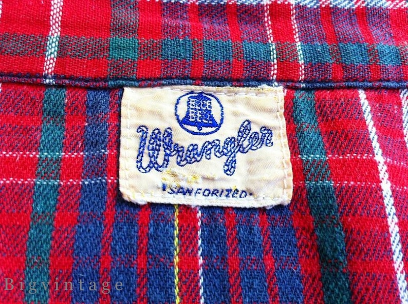 Vintage 50's WRANGLER Blue Bell Western Shirt Sanforized. - Etsy