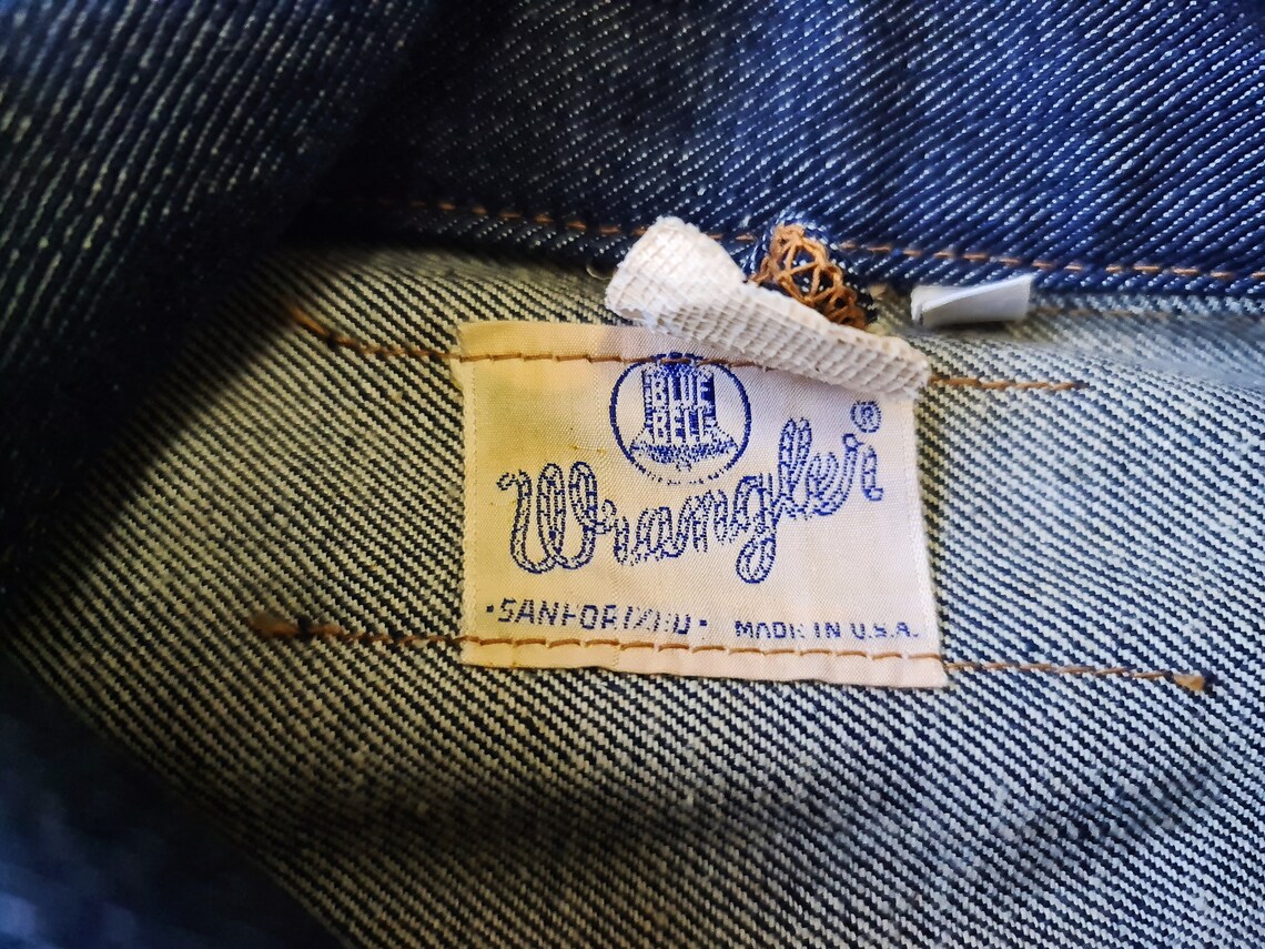 Vintage 60s Wrangler Blue Bell Jacket Small Size. 32 Deadstock - Etsy