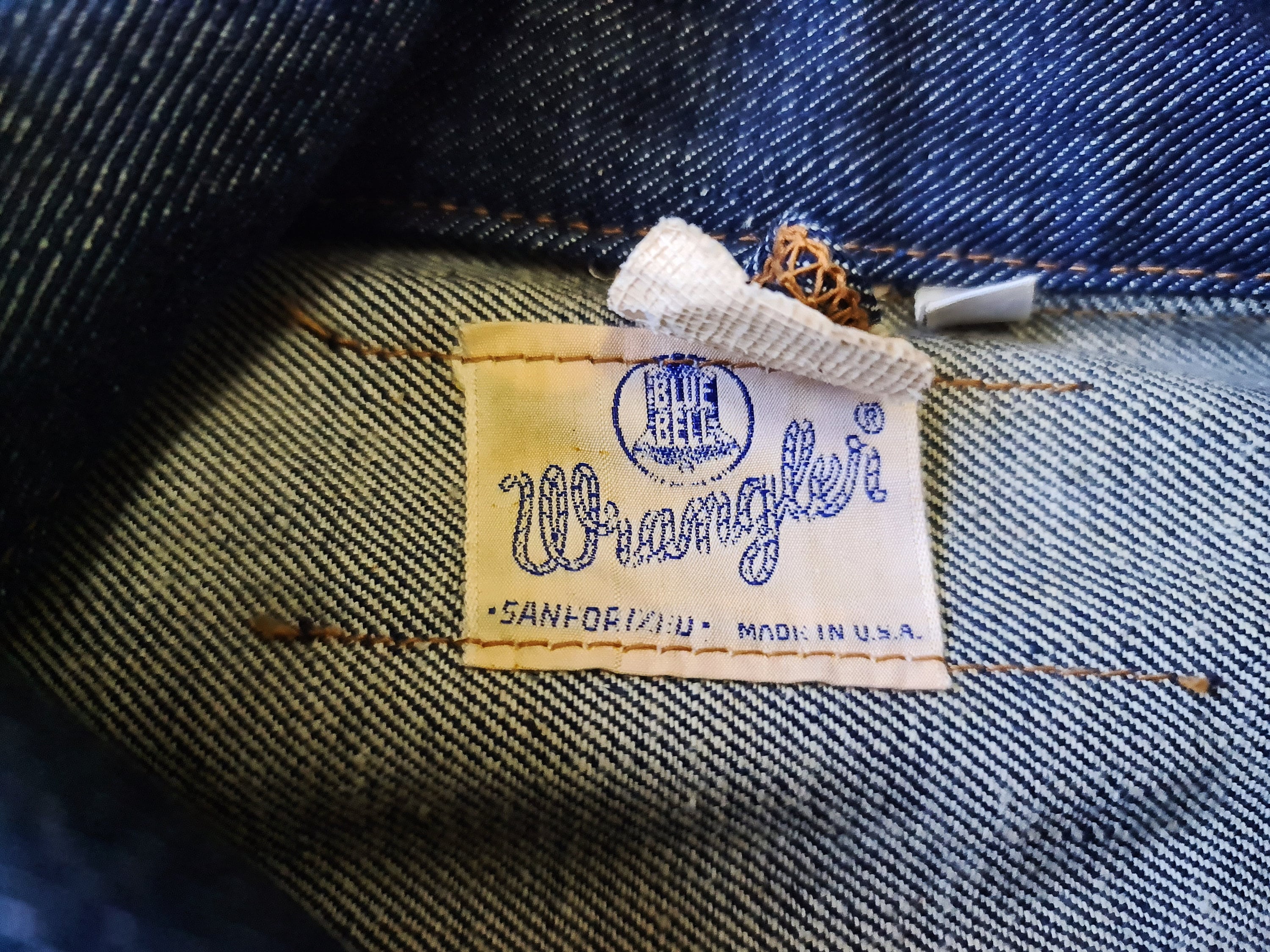 Vintage 60s Wrangler Blue Bell Jacket Small Size. 32 Deadstock - Etsy