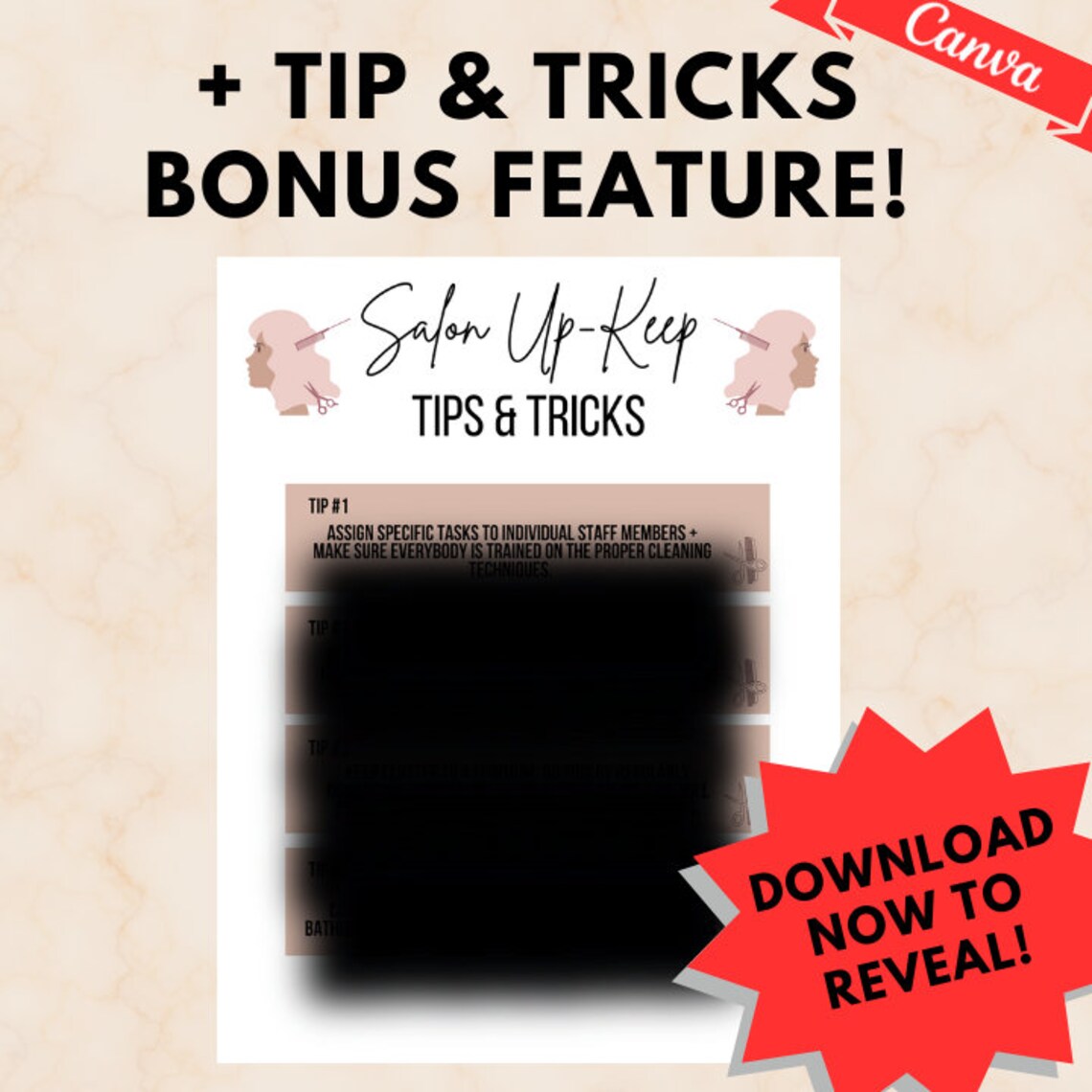 Hair Salon Cleaning Checklist, Daily + Weekly Checklist | + BONUS ...