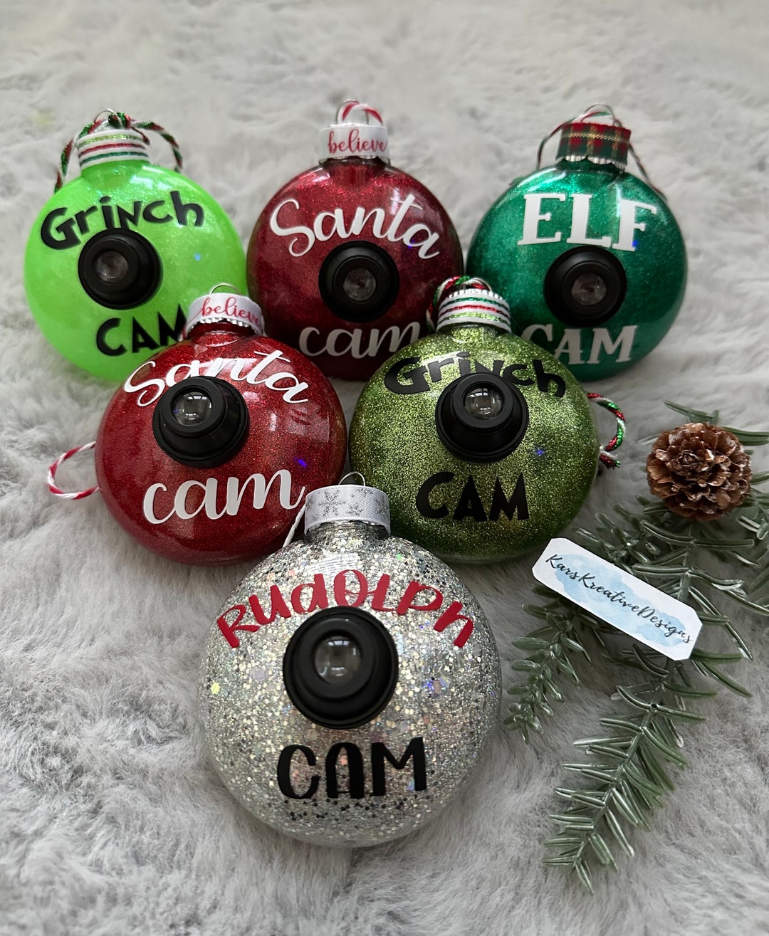 Christmas Camera Ornament - Santa Cam - Elf Cam - Rudolph Cam - Grinch ...