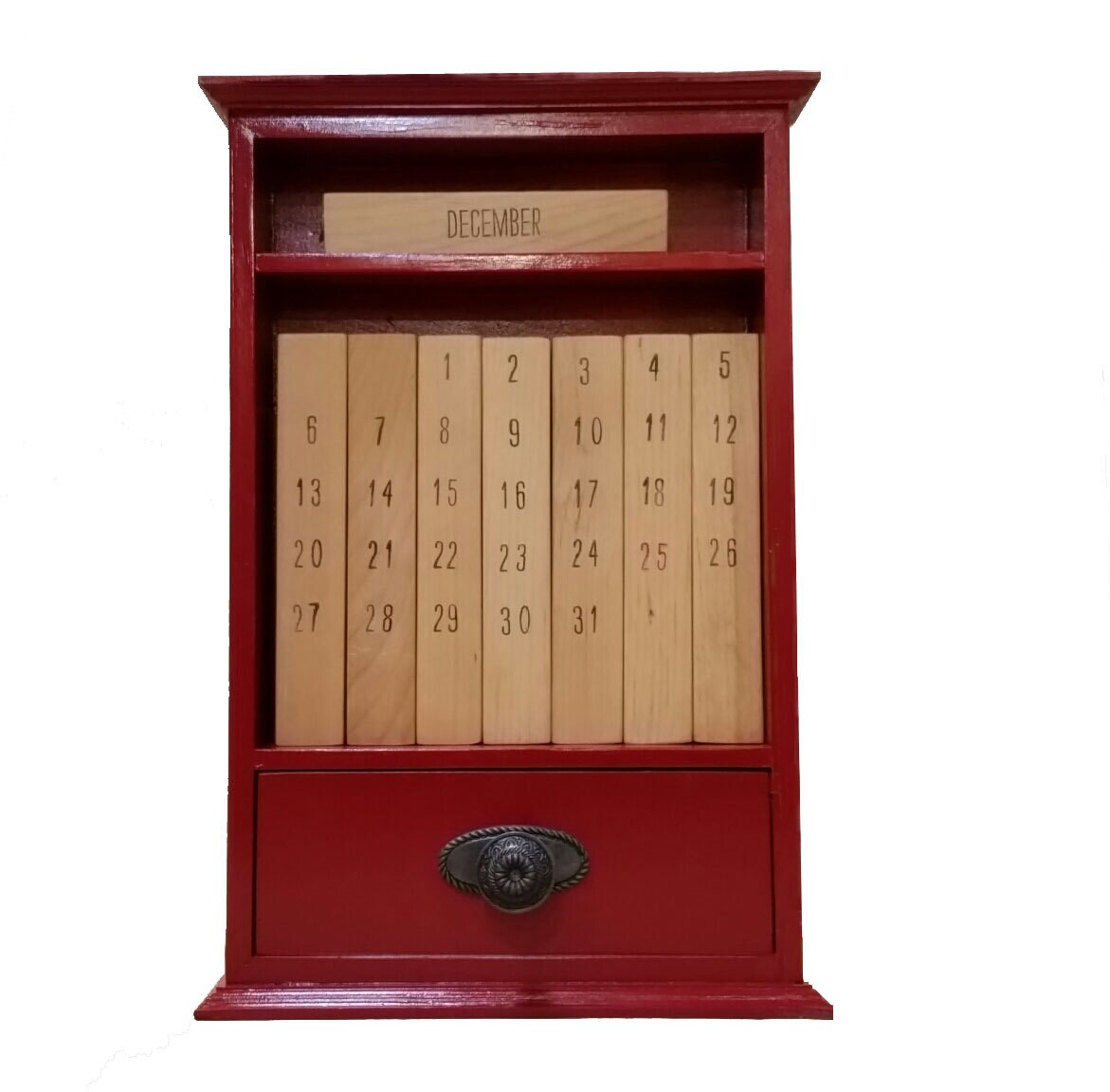 10 Block Perpetual Calendar With Cabinet Plans - Etsy