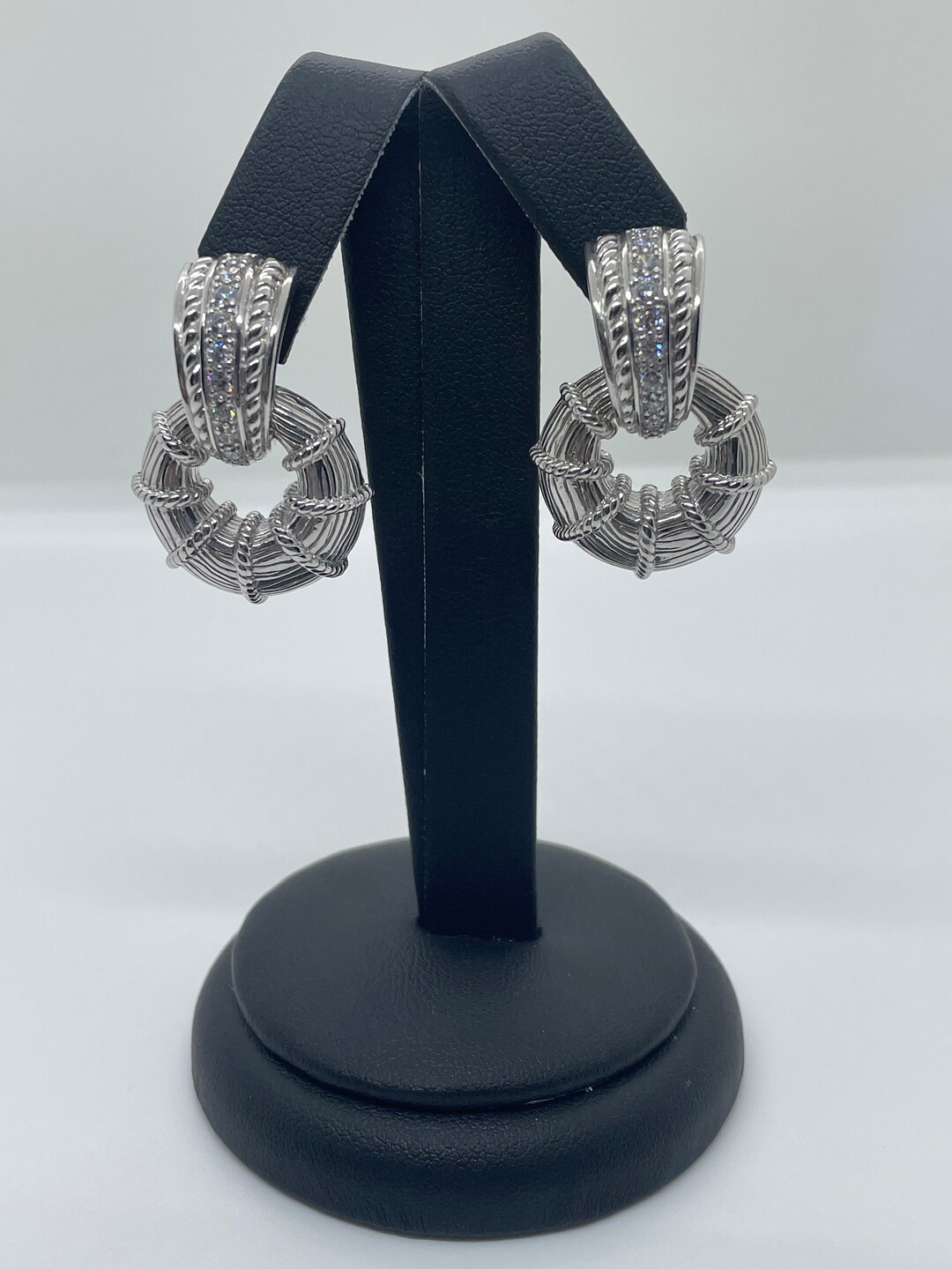 Judith Ripka Sterling Silver Cubic Zirconia Enhancer Earrings - Etsy