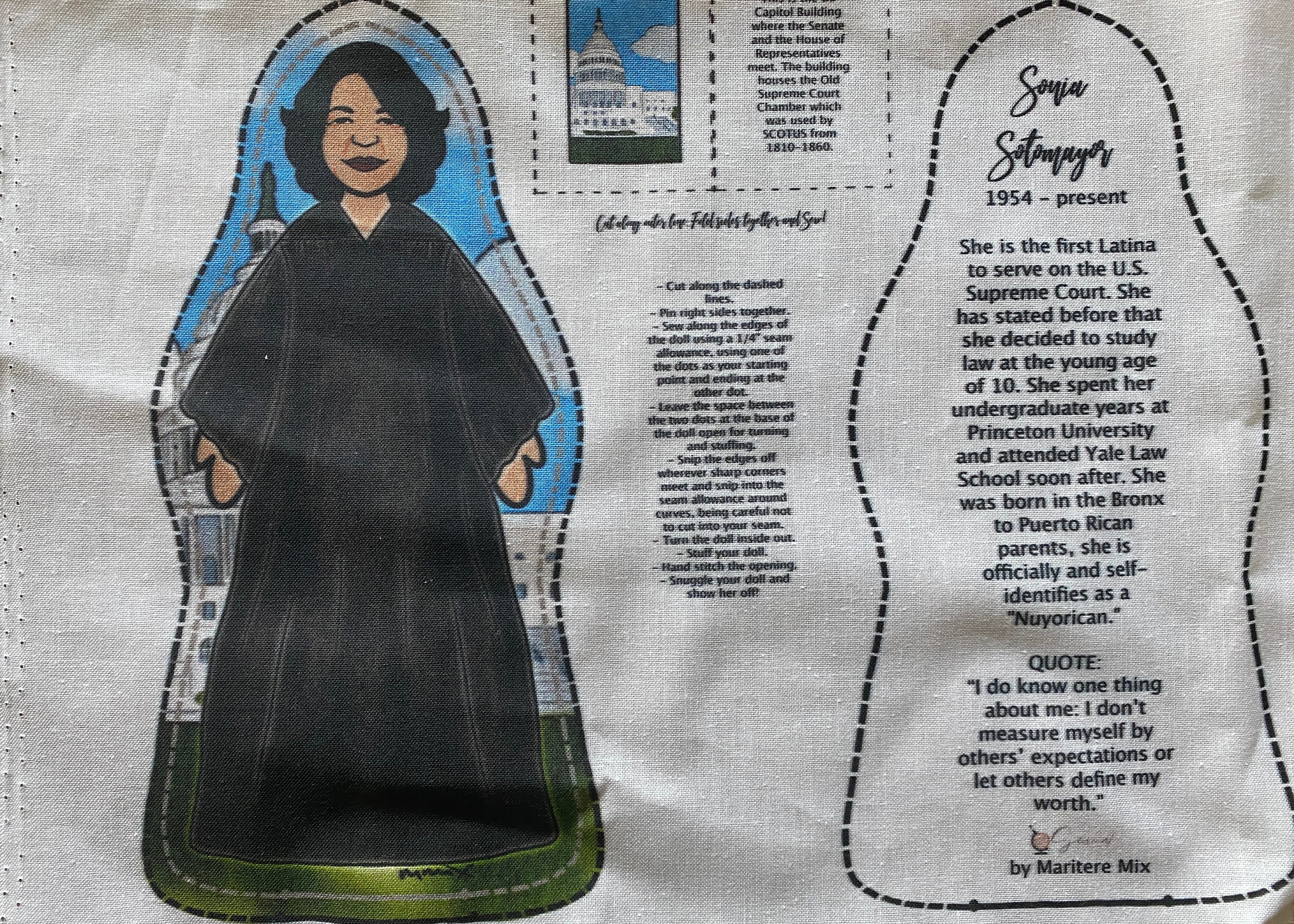 SONIA SOTO-MAYOR Sew Your Own Doll, Mini Cut and Sew Fabric, Plush ...