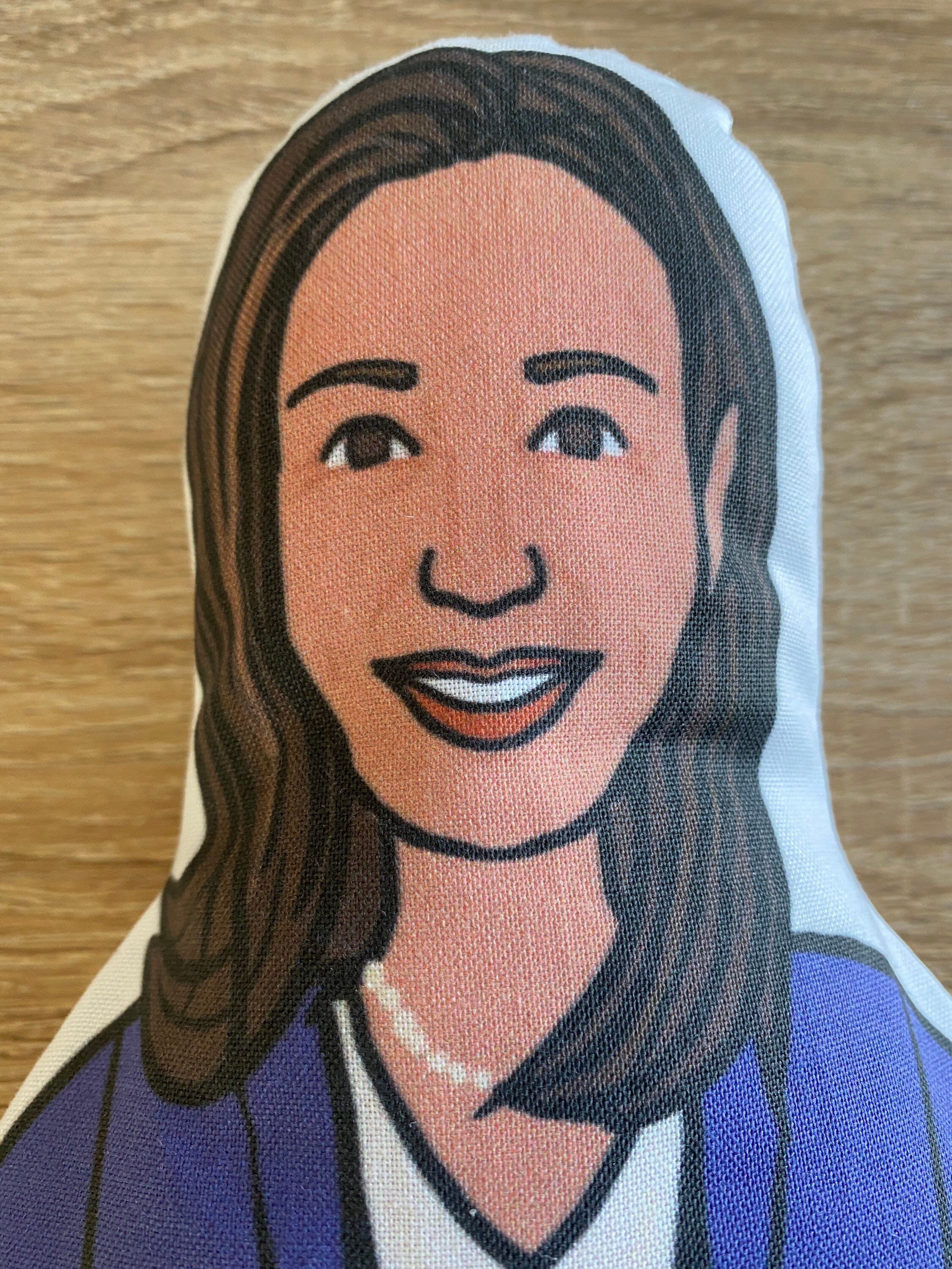 Cut and Sew Doll Your Own KAMALA HARRIS, Large Pillow, Doll Fabric ...