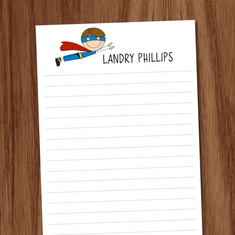 Superhero Writing Paper - Etsy