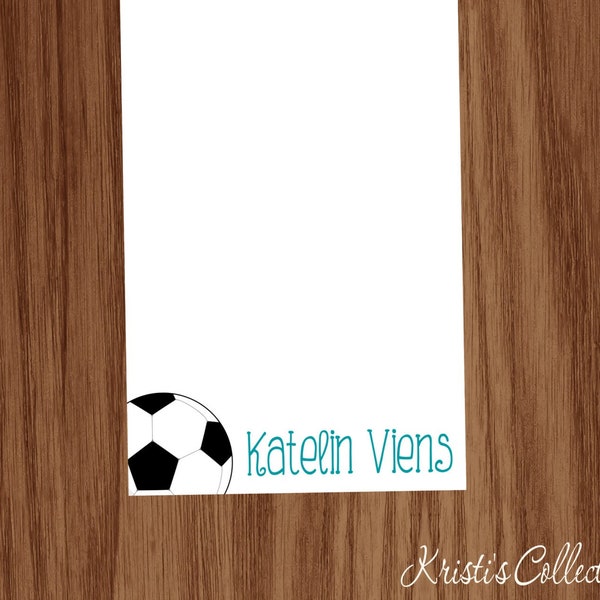 Soccer Notepad - Etsy