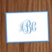 Personalized Folded Note Card | Classic Monogrammed Stationery ...