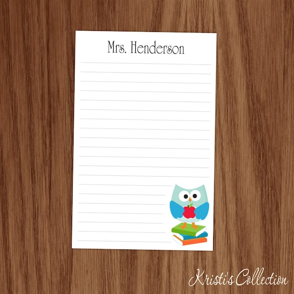 Owl Notepad - Etsy