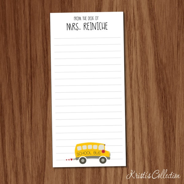 School Bus Notepads - Etsy