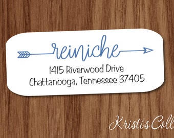 Return Address Labels Personalized Family Calligraphy | Etsy