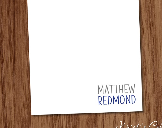Personalized Notepad, Personalized Stationery, Stationary, Writing ...