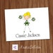 Cheerleader Folded Note Cards | Girls Personalized Stationery | Cheer ...