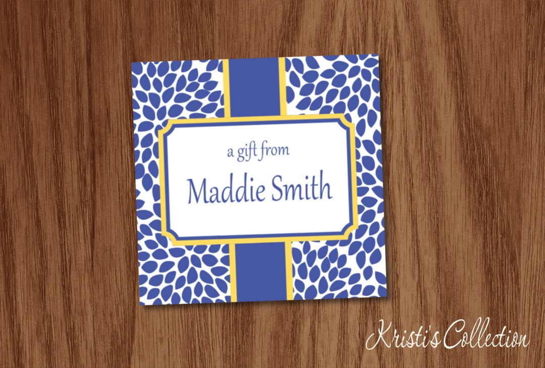 Ladies Custom Calling Cards | Personalized Gift Tags or Stickers ...