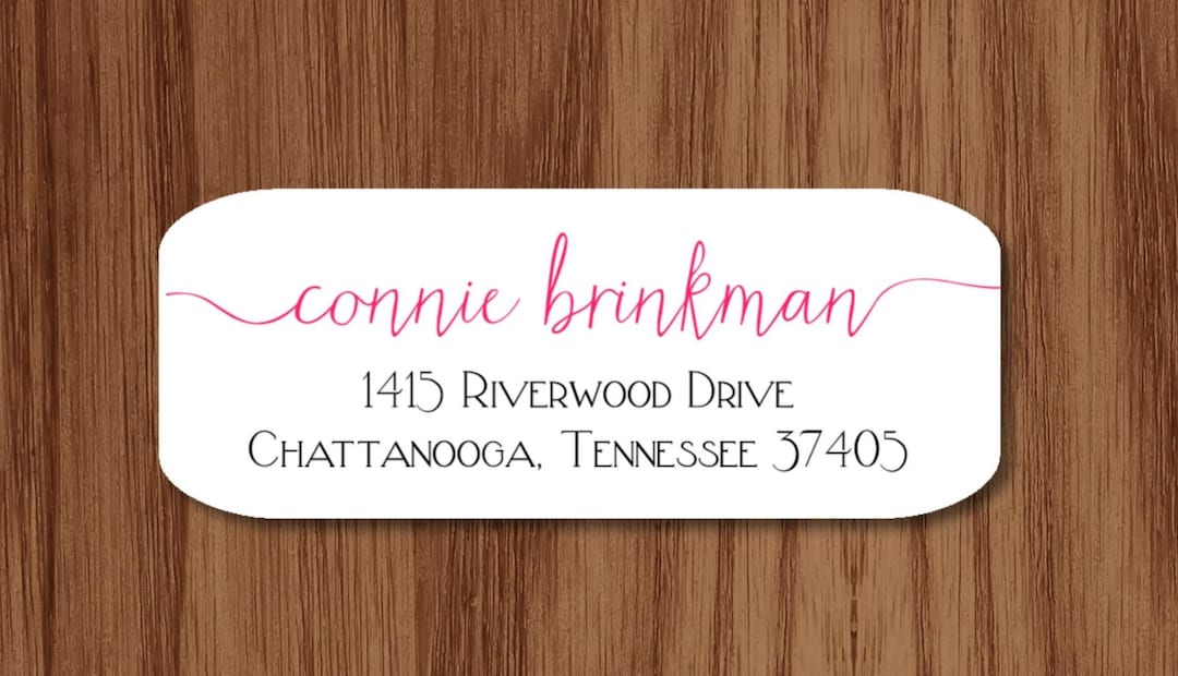 Ladies Return Address Labels | Custom Personalized Shipping Sticker ...