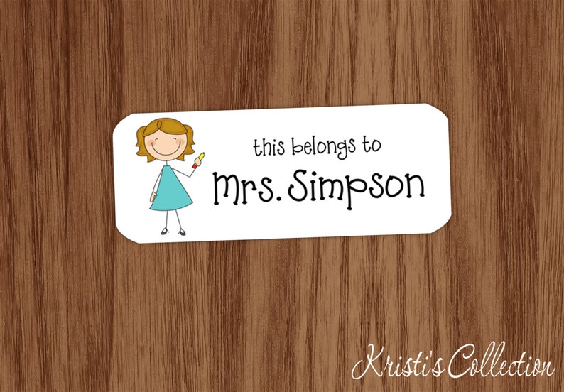 This belongs to Stickers Personalized Stick Teacher Labels | Etsy