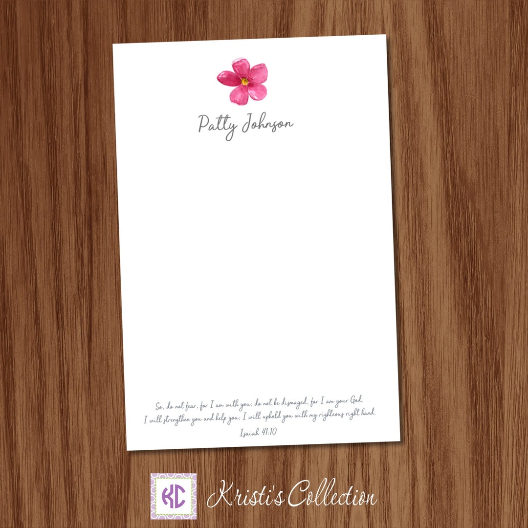 Bible Verse Notepad | Religious Stationery Gift for Mom, Grandmother ...