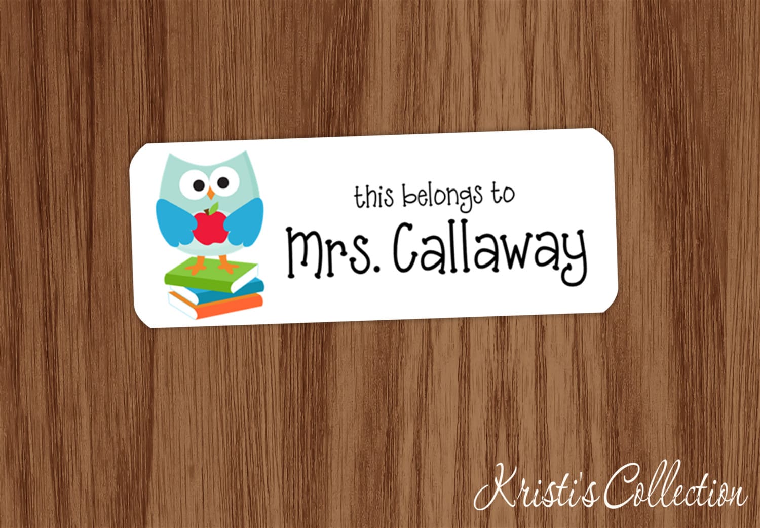 This belongs to Stickers Personalized Book and School | Etsy