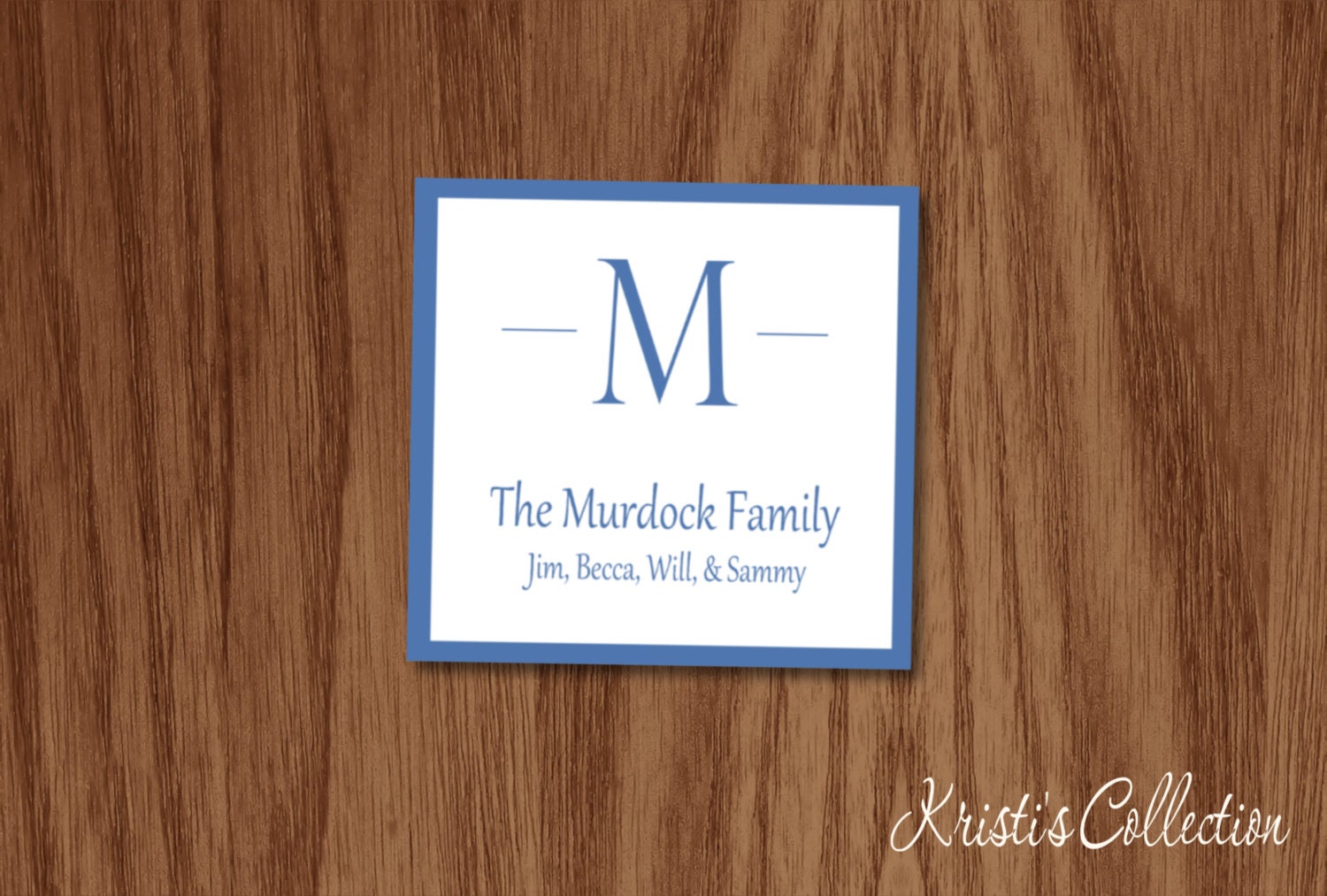 Personalized Family Gift Tags or Stickers Classic Cards A | Etsy