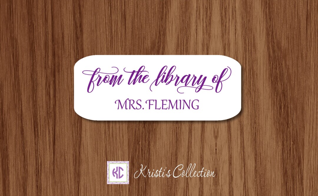 From the Library of Stickers | Personalized Labels for Books | Custom ...