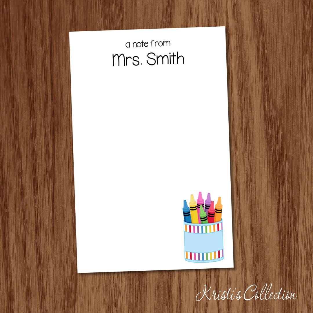 Teacher Notepad | Personalized Stationery Gifts for Back to School ...