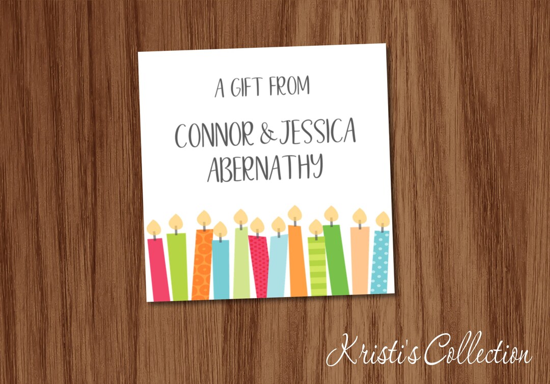 Kids Birthday Gift Tags or Stickers | Personalized A Gift From Calling ...