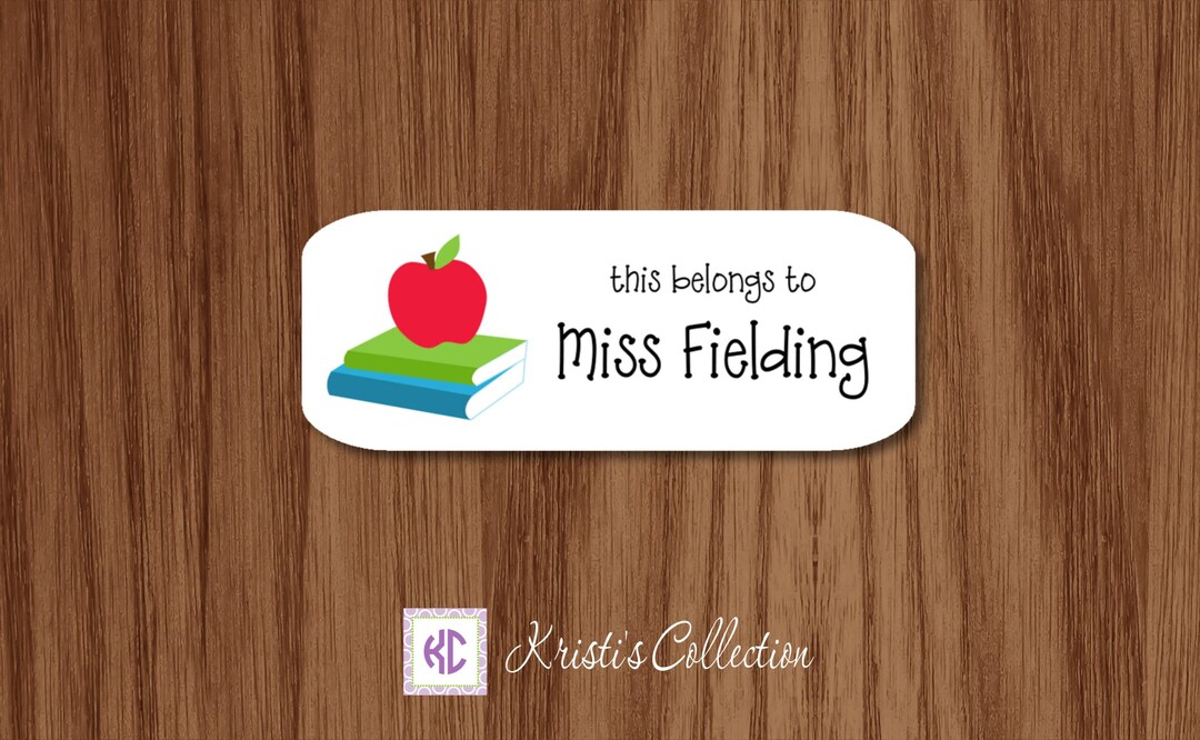 This Belongs to Stickers | Personalized Teacher School Labels ...