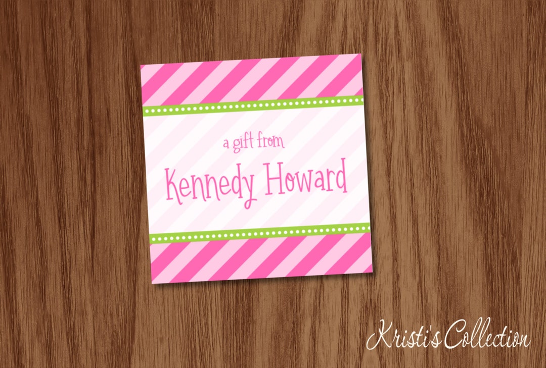 Personalized Name Card | A Gift From Sticker | Happy Birthday From ...
