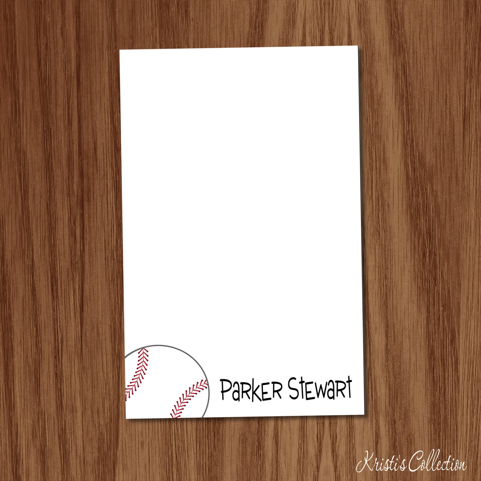 Baseball Notepad Gift for Kids Boys Coaches Personalized | Etsy