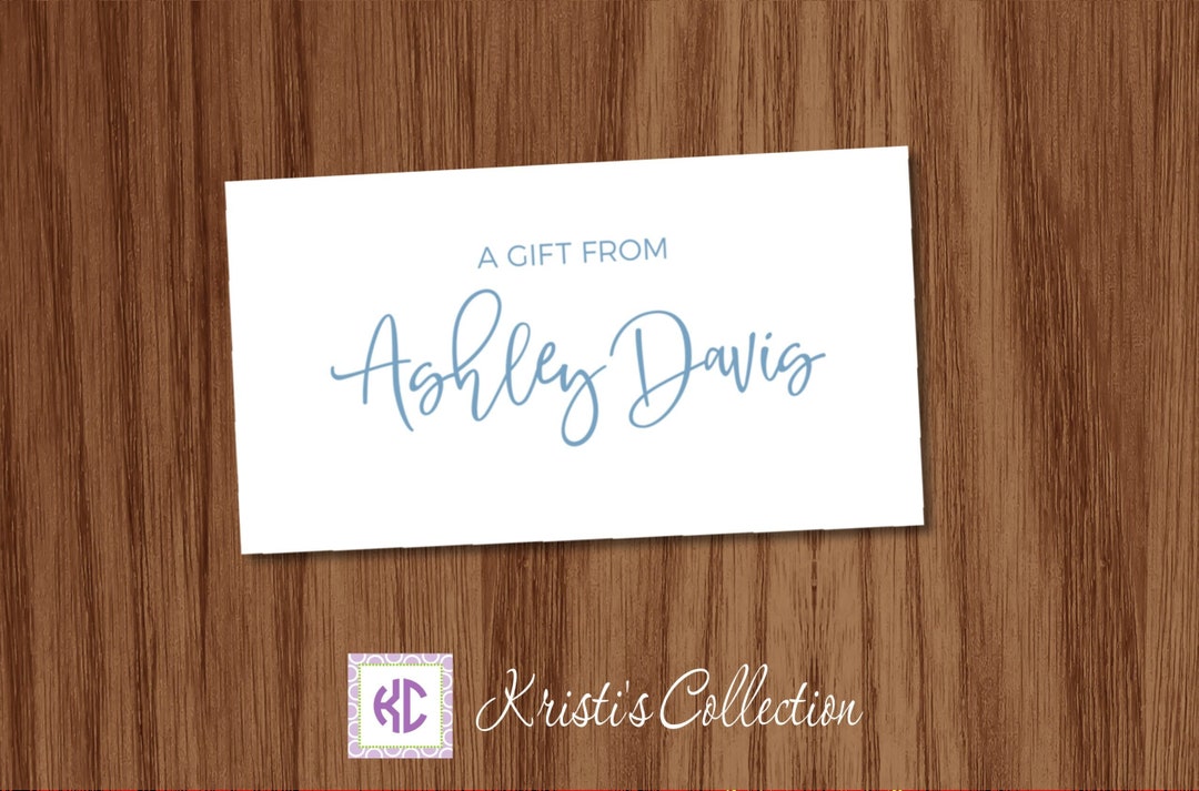 Calligraphy Name Cards | A Gift From Stickers | Ladies Personal Calling ...