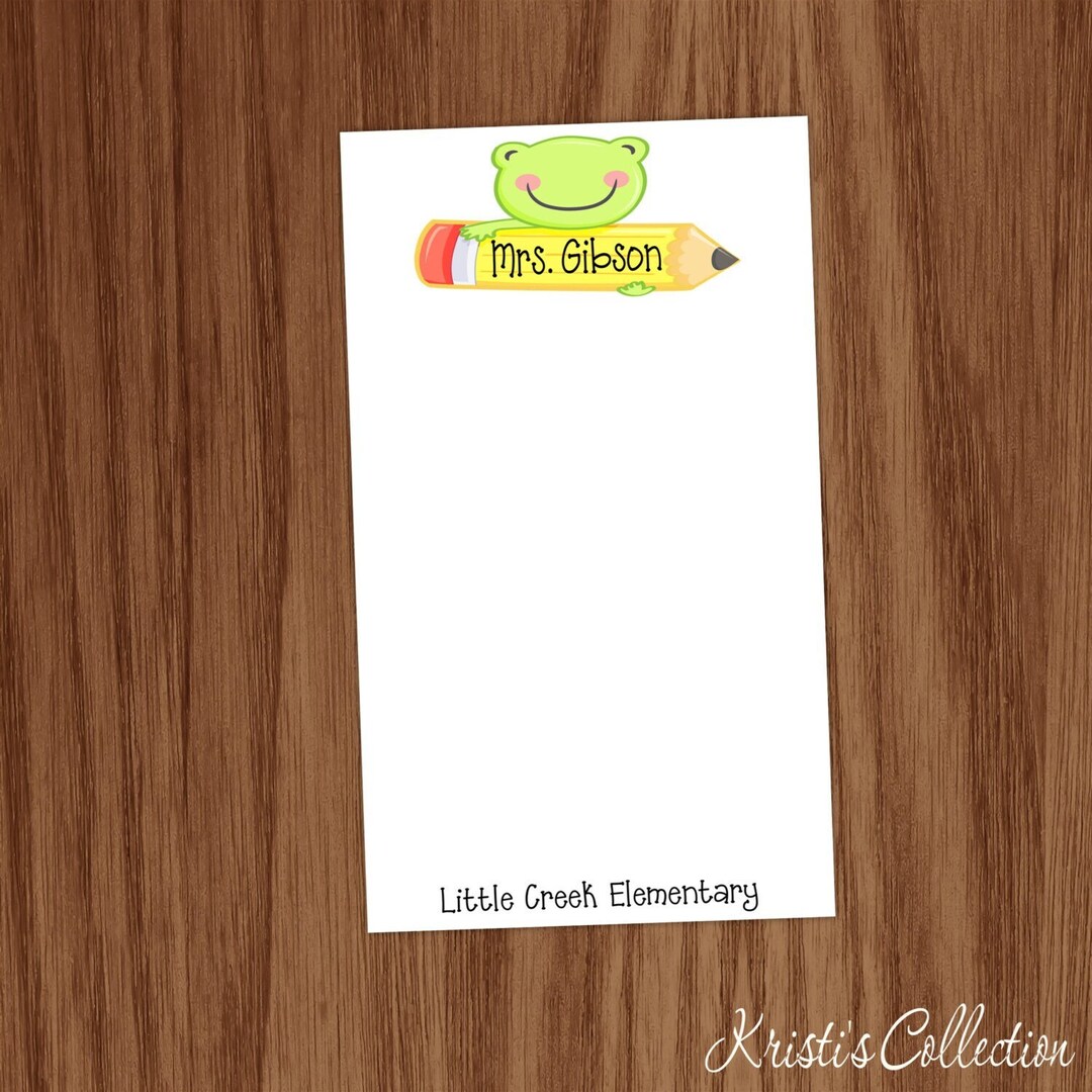Frog Note Pad | Back to School Teacher Appreciation Gift | Frog With ...