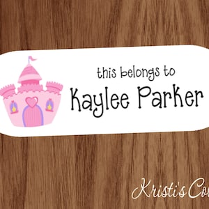 This Belongs to Stickers Personalized Castle Labels for - Etsy
