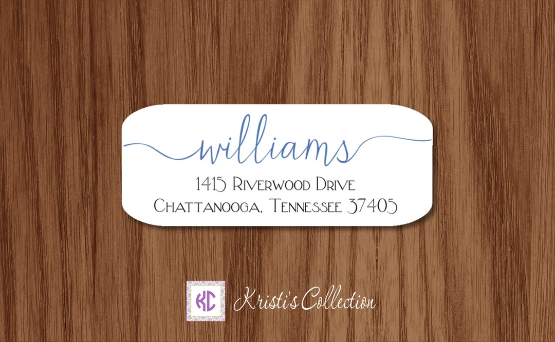 Family Return Address Labels | Personalized Shipping Sticker ...