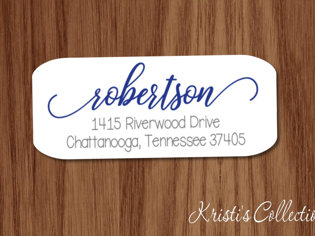 Return Address Labels | Personalized Family Calligraphy Mailing ...