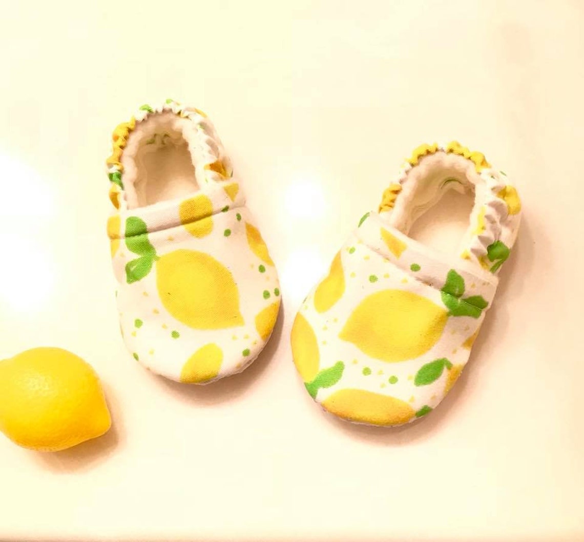 Baby Booties Lemon Baby Booties Prints May Vary Lemon - Etsy