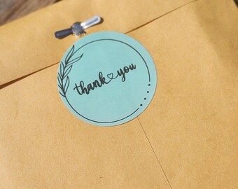 Editable Thank You Sticker - Etsy