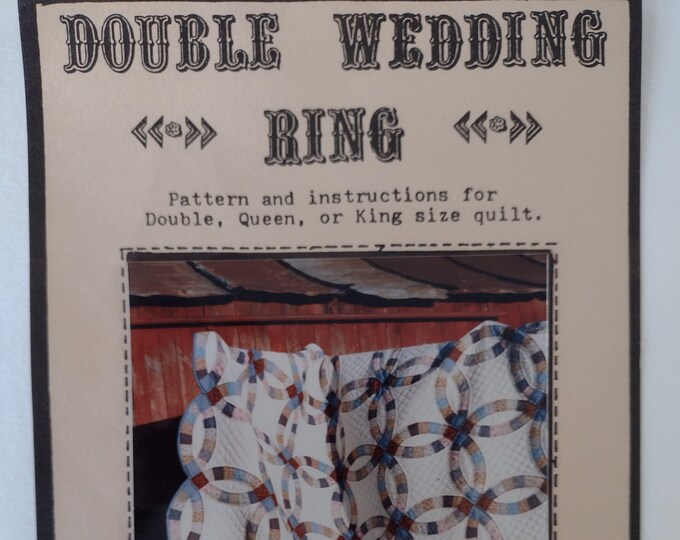 Double Wedding Ring Vintage Quilting/sewing Pattern to Make a Quilt in ...