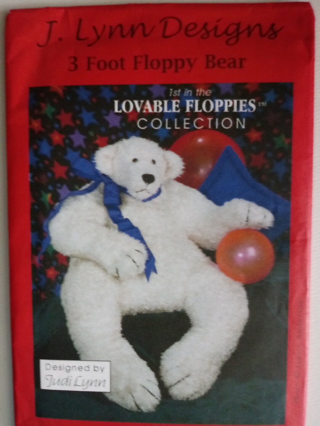 J. Lynn Designs Vintage Sewing Pattern to Make a 3 Foot Stuffed Floppy ...