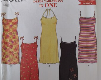 Sz 8 Thru 18 New Look 6865 Misses' Straight or Slight A-line, Knit ...